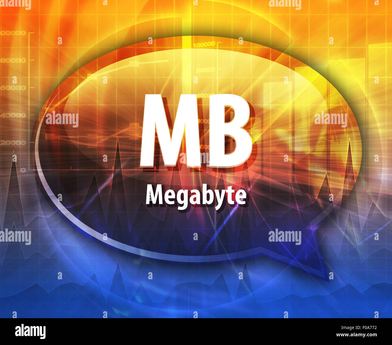 Speech bubble illustration of information technology acronym ...