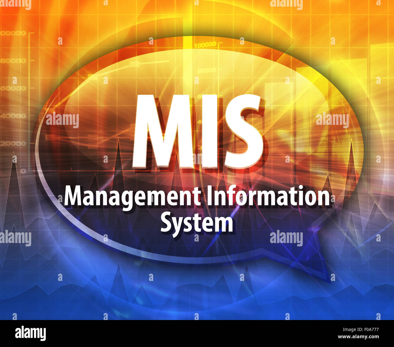 Speech bubble illustration of information technology acronym ...