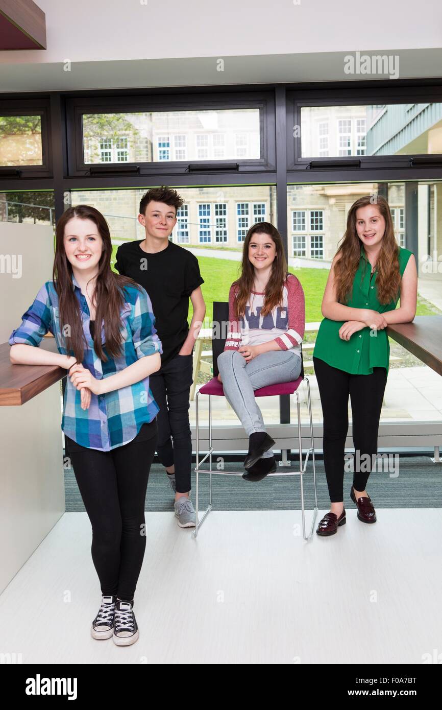 Female students posing hi-res stock photography and images - Alamy
