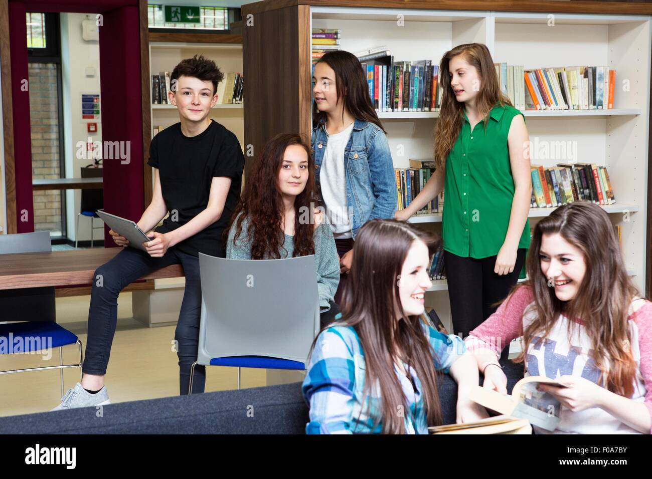 Book group reading relaxing hi-res stock photography and images - Alamy