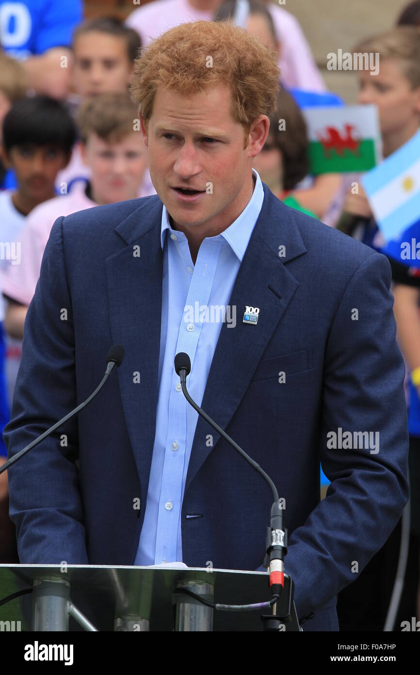 Prince Harry launches the Rugby World Cup Trophy Tour 2015 - 100 Days ...