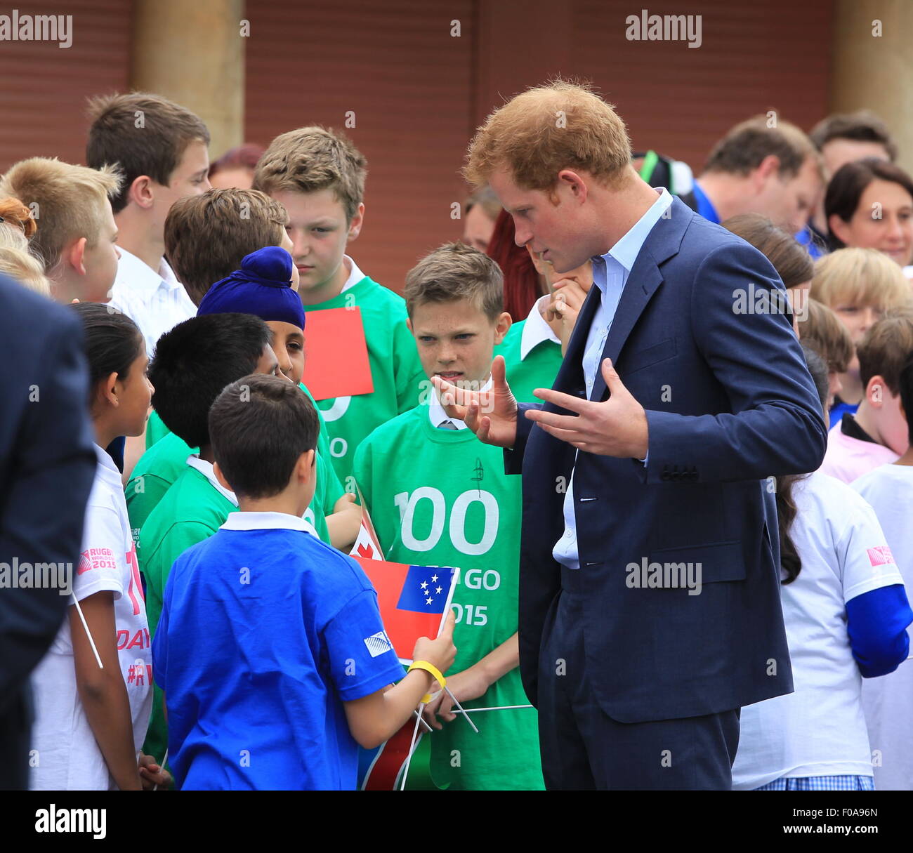 Prince Harry launches the Rugby World Cup Trophy Tour 2015 - 100 Days ...