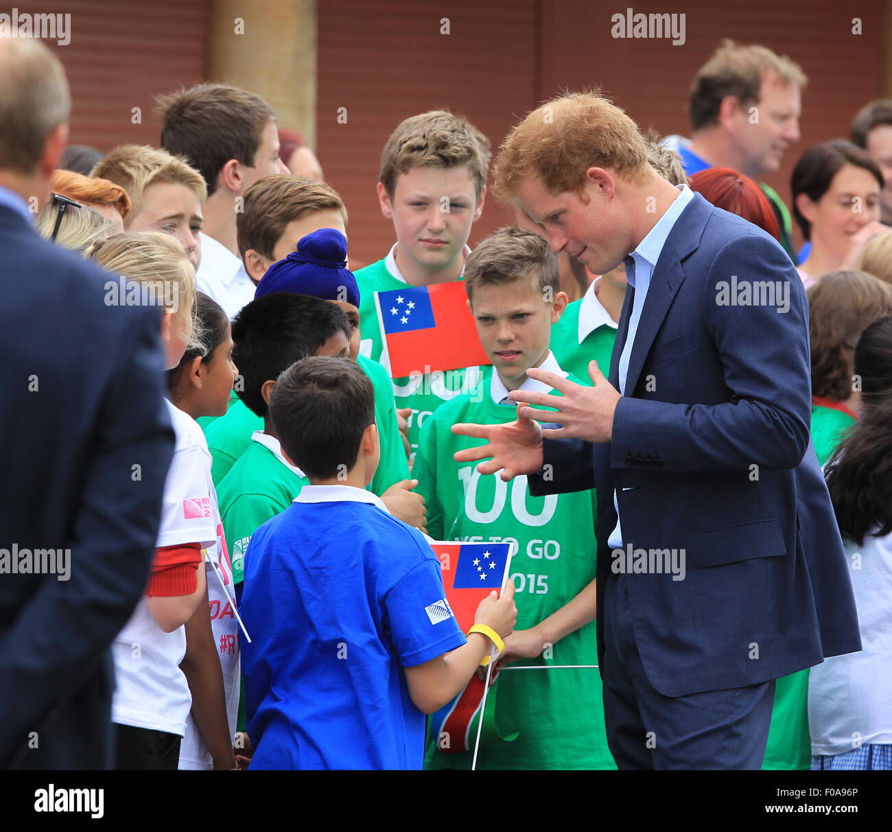 Prince Harry launches the Rugby World Cup Trophy Tour 2015 - 100 Days ...