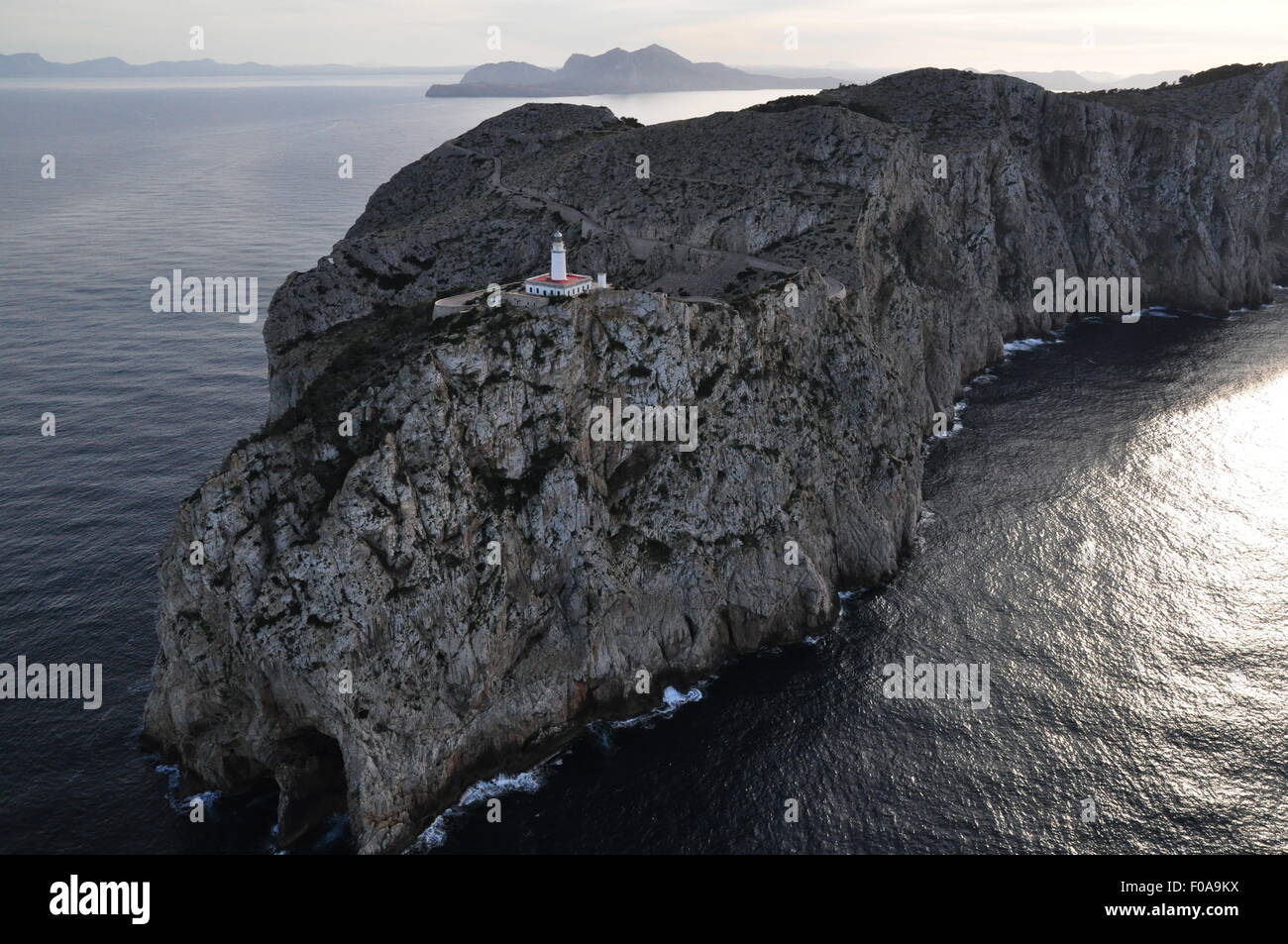 Aerial view of Formentor lighthouse Mallorca Stock Photo - Alamy