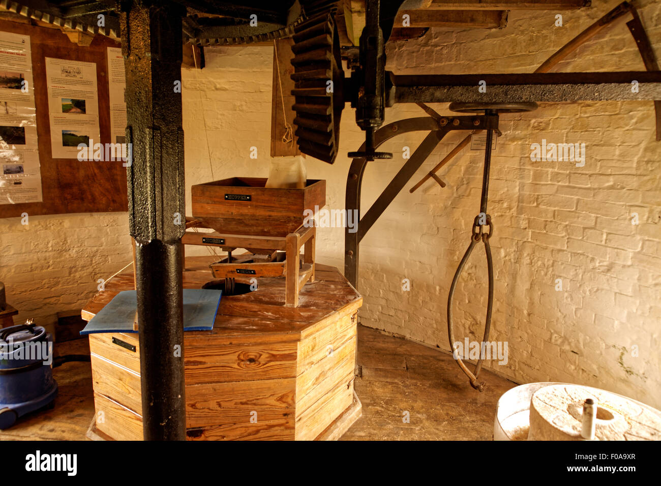 inside Wilton Windmill Stock Photo - Alamy