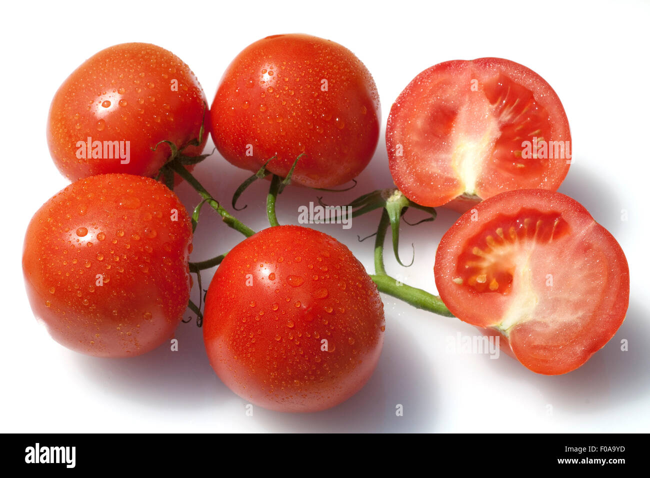 Rispen-Tomaten, Lycopersicon esculentum Stock Photo - Alamy