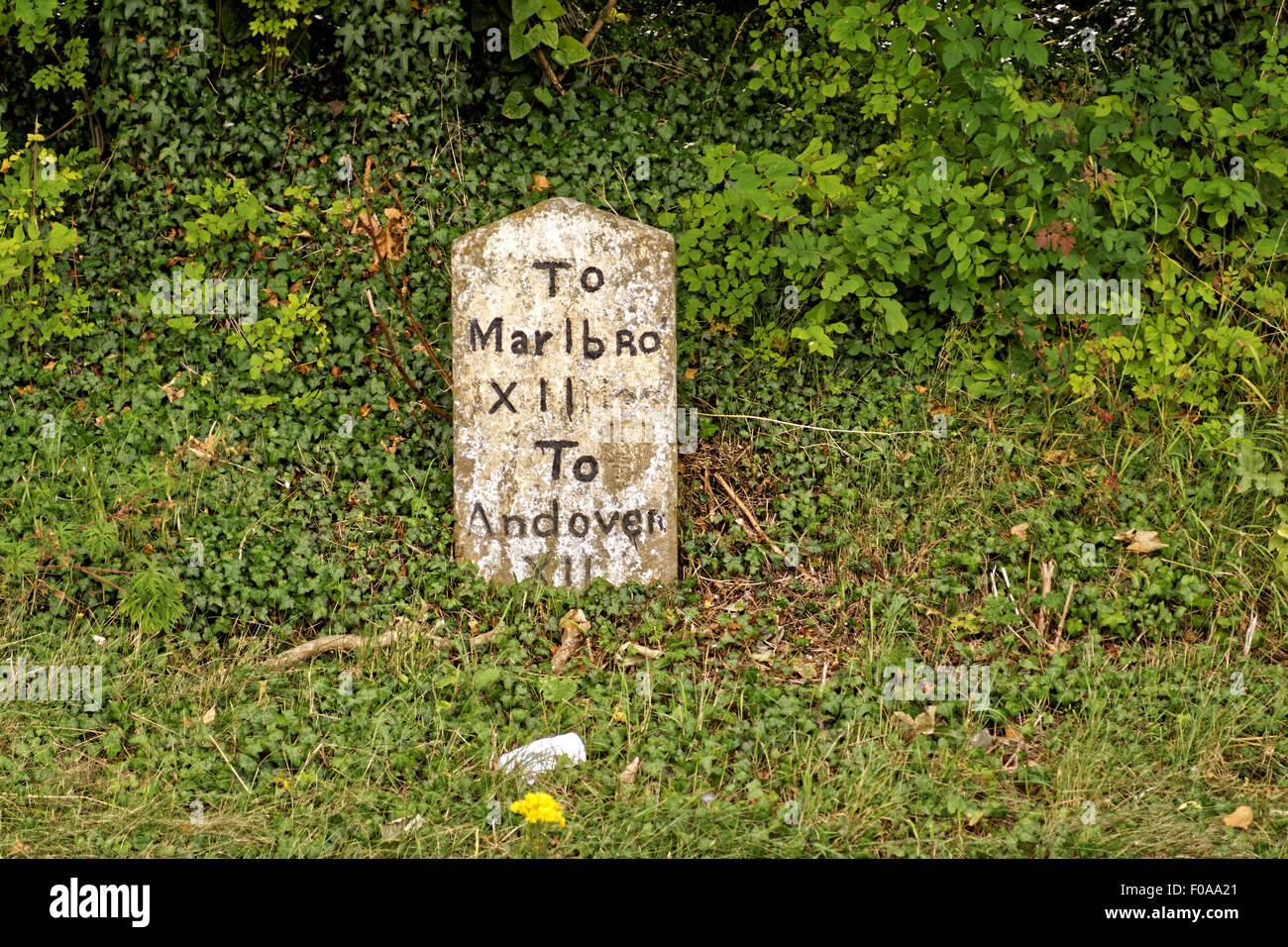 Roadside milestone distance marker hi-res stock photography and images ...