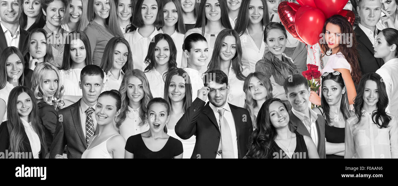 Gray crowd hi-res stock photography and images - Alamy