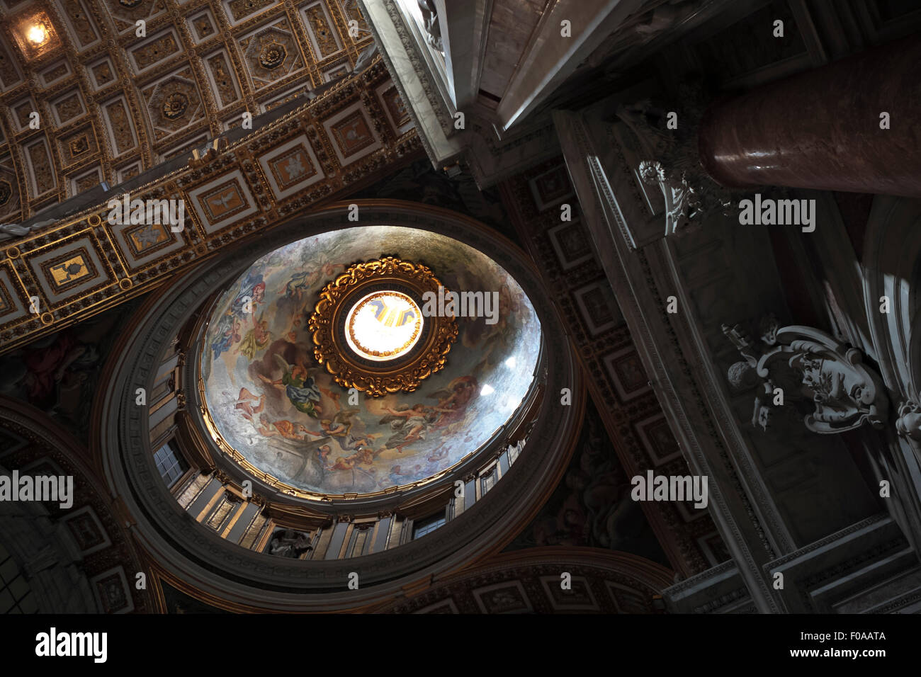 Apse of St. Peter's Basilica, St Peter's church, Vatican City. Rome ...