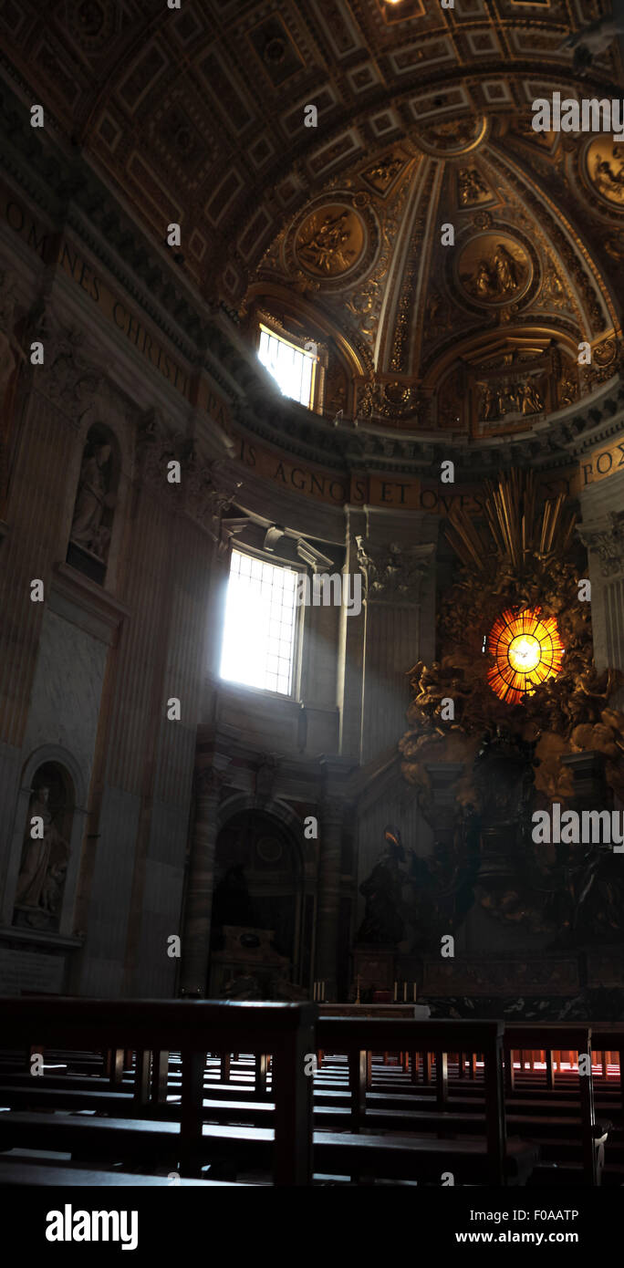 Apse of St. Peter's Basilica, St Peter's church, Vatican City. Rome ...