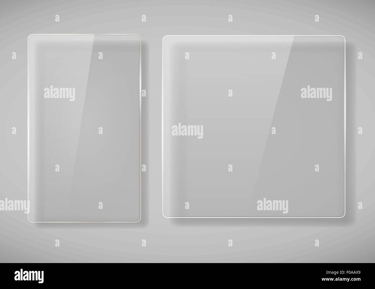 Realistic Glass Frames. Vector Illustration Stock Vector Image & Art ...
