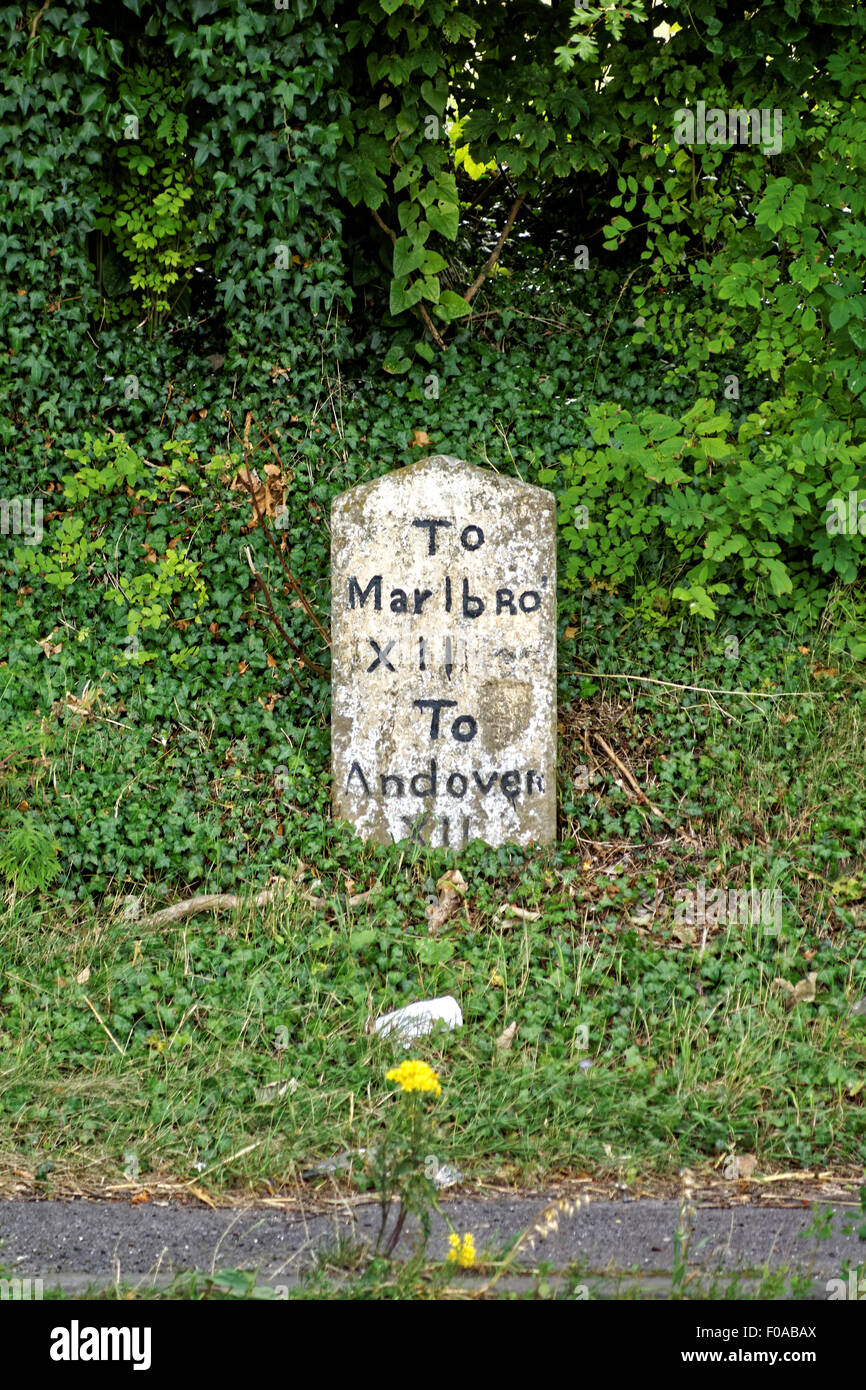 Roadside milestone distance marker hi-res stock photography and images ...
