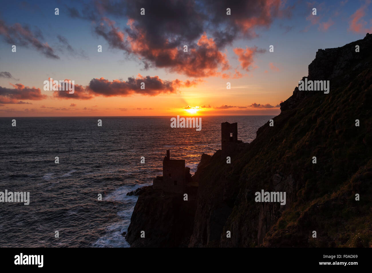 Sunsetting Over Botallack Tin Mines, Cornwall, England, @ Barry Bateman ...