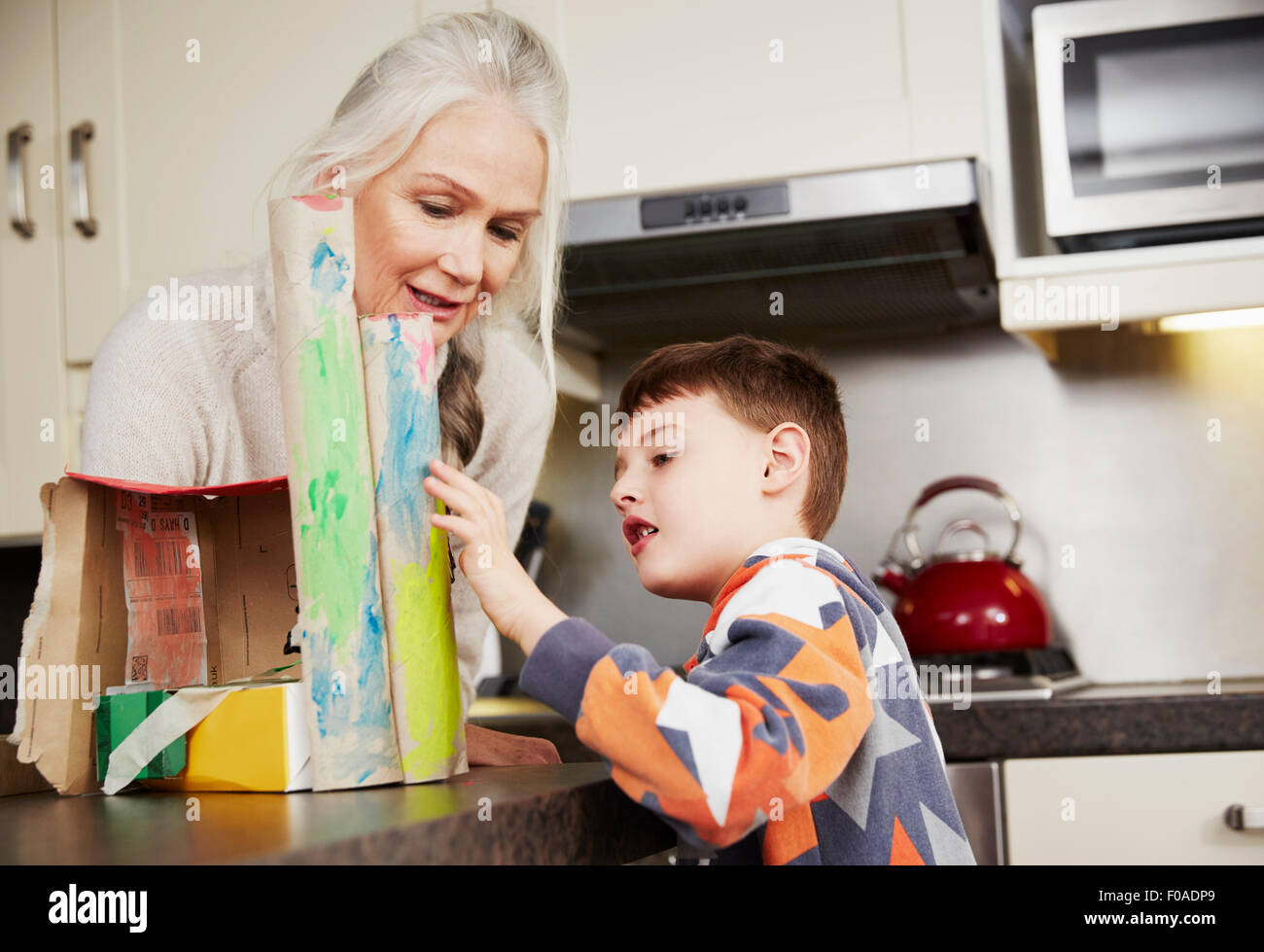 Child model making hi-res stock photography and images - Alamy