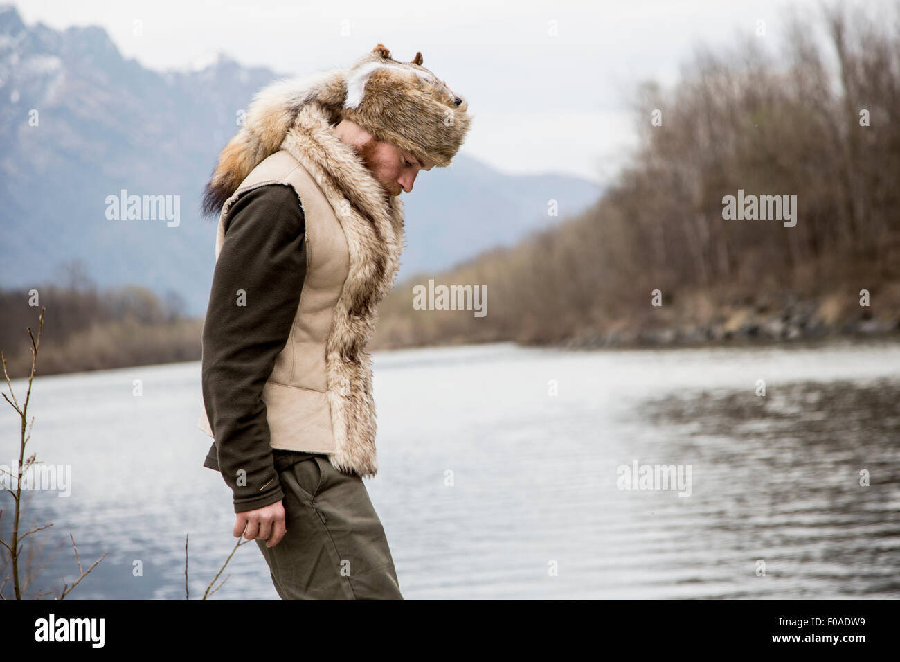 Trapper hat hi-res stock photography and images - Alamy