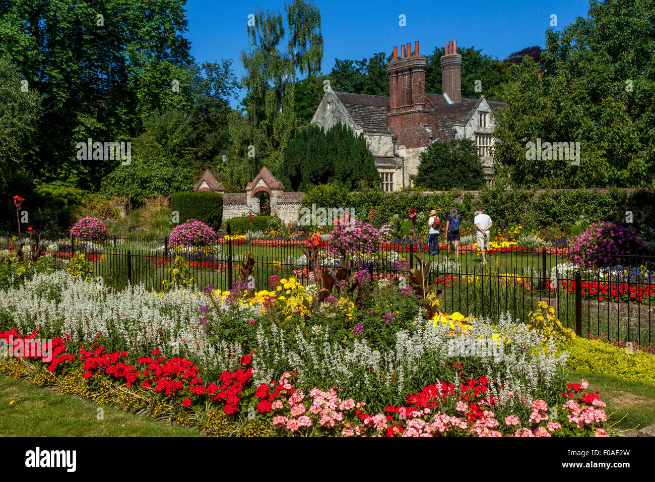 The Flower Gardens At Southover Grange, Lewes, East Sussex, UK Stock ...