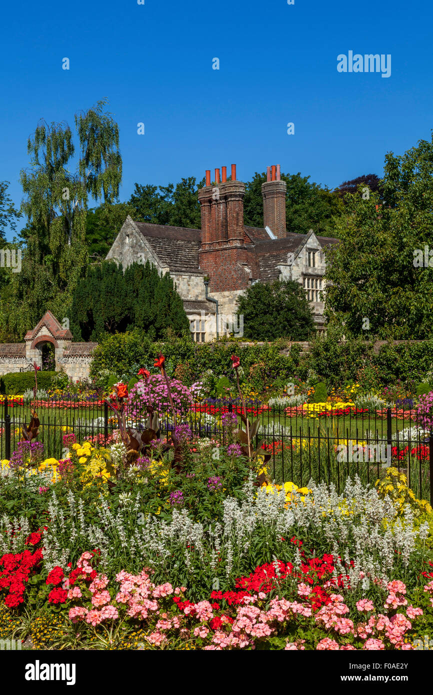 The Flower Gardens At Southover Grange, Lewes, East Sussex, UK Stock ...