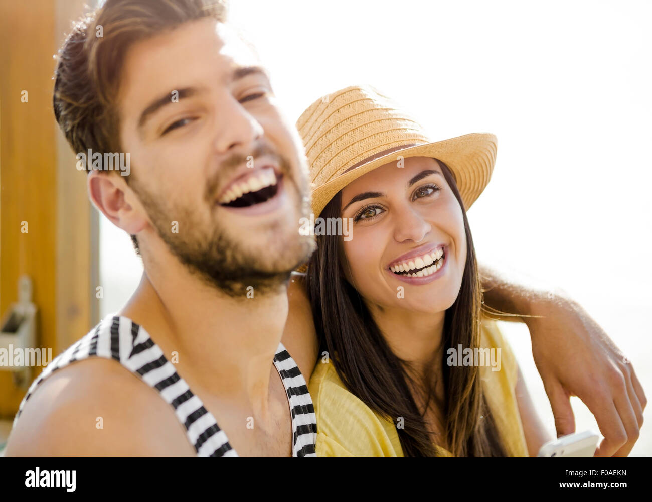 Woman having a good time outside hi-res stock photography and images ...