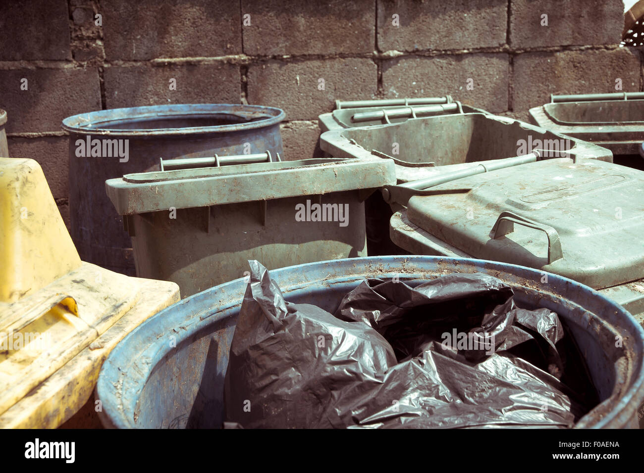 garbage detail lying in the street Stock Photo - Alamy