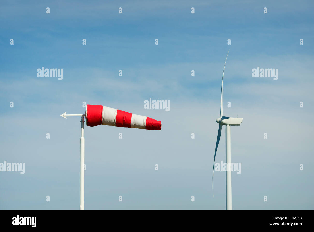 Blue sky and wind turbine hi-res stock photography and images - Alamy