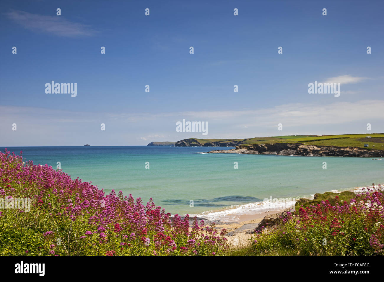 A View Over Harlyn Beach Towards Padstow Stock Photo - Alamy