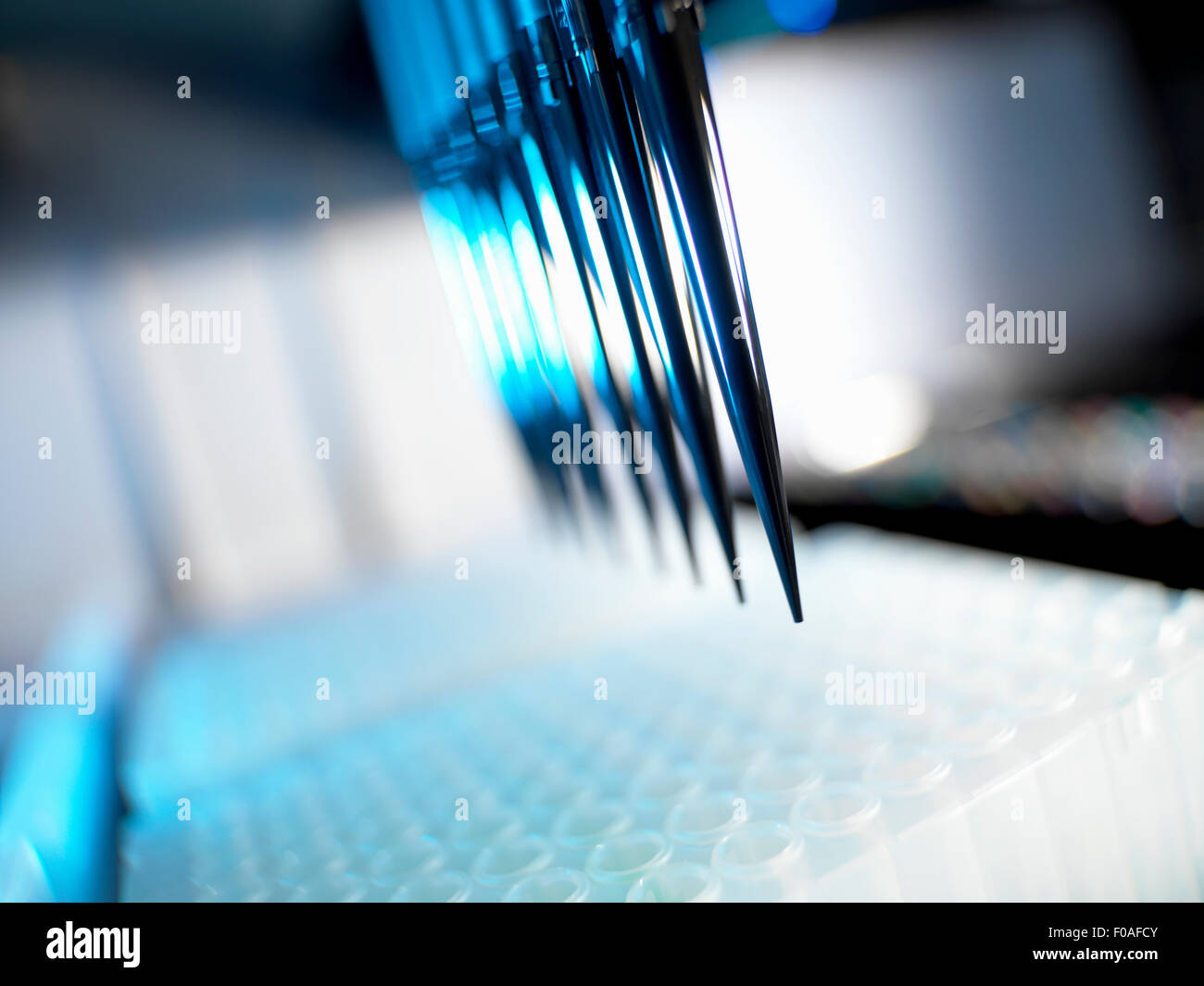 Automated chemical sampler in action used to test chemical and dna ...