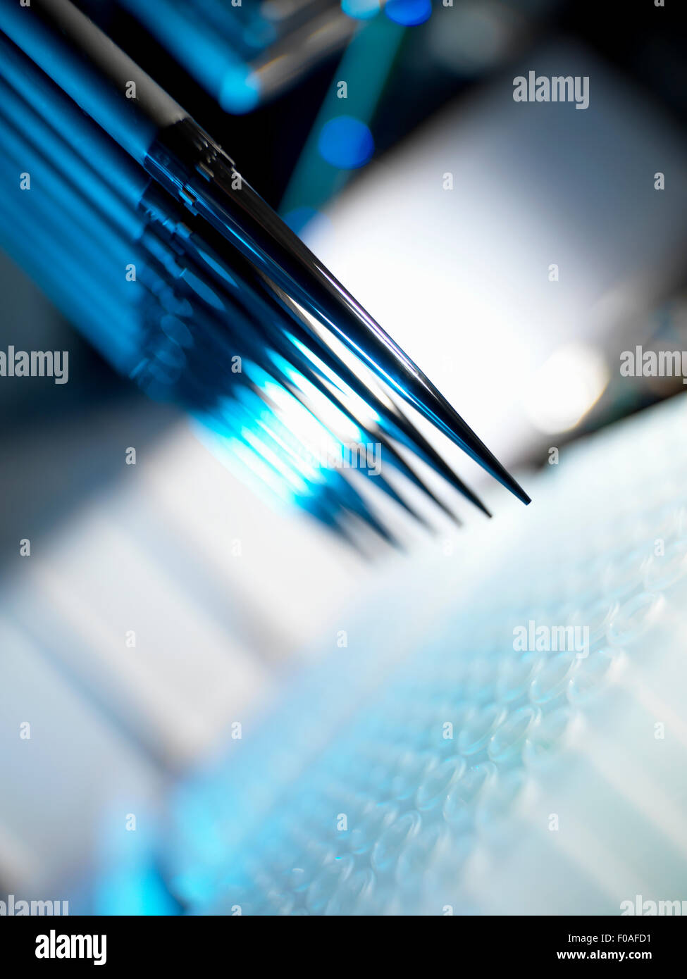 Automated chemical sampler in action used to test chemical and dna ...