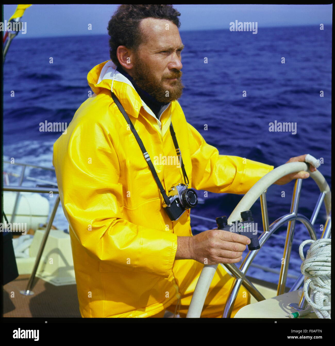 AJAXNETPHOTO - 1977. FASTNET RACE. - ROUND THE WORLD YACHTSMAN ROBIN ...