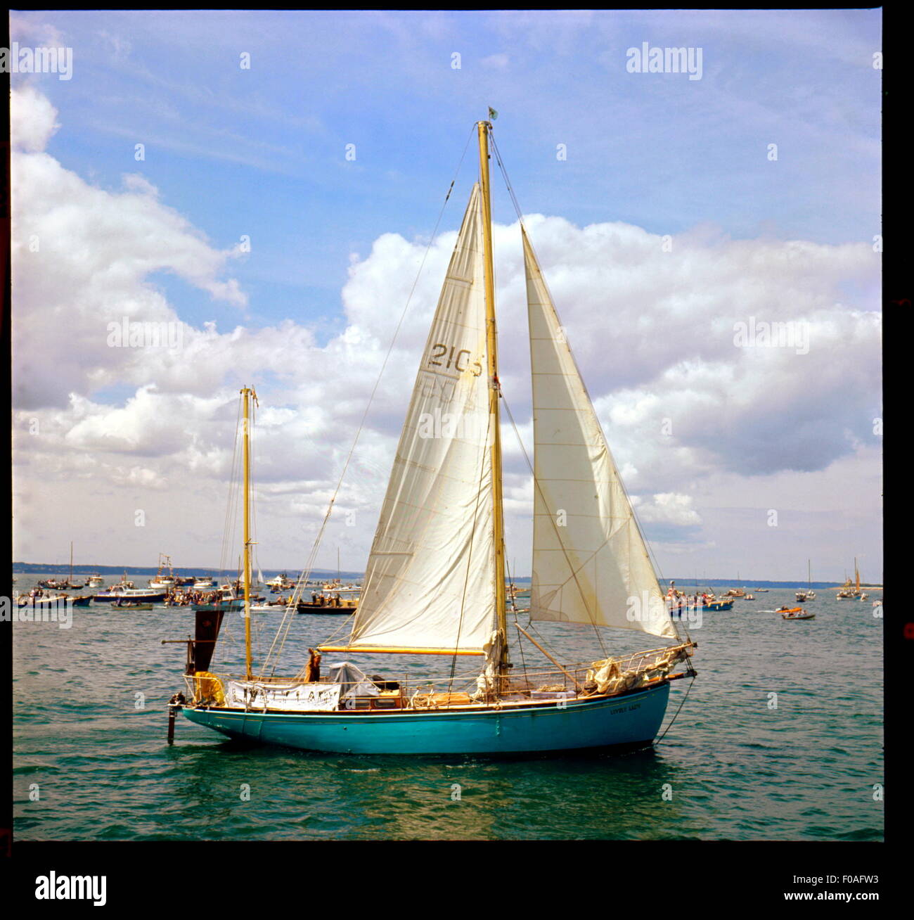 AJAXNETPHOTO. 4TH JULY, 1968. PORTSMOUTH,ENGLAND. YACHTSMAN ALEC ROSE ...