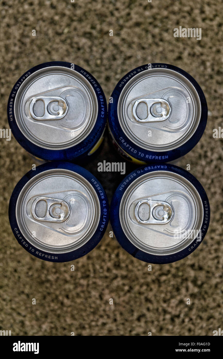 Ring pull beer cans Stock Photo - Alamy