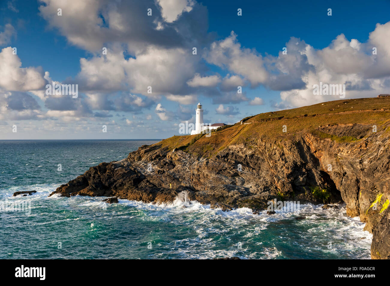 Trevose head lighthouse cornwall england hi-res stock photography and ...