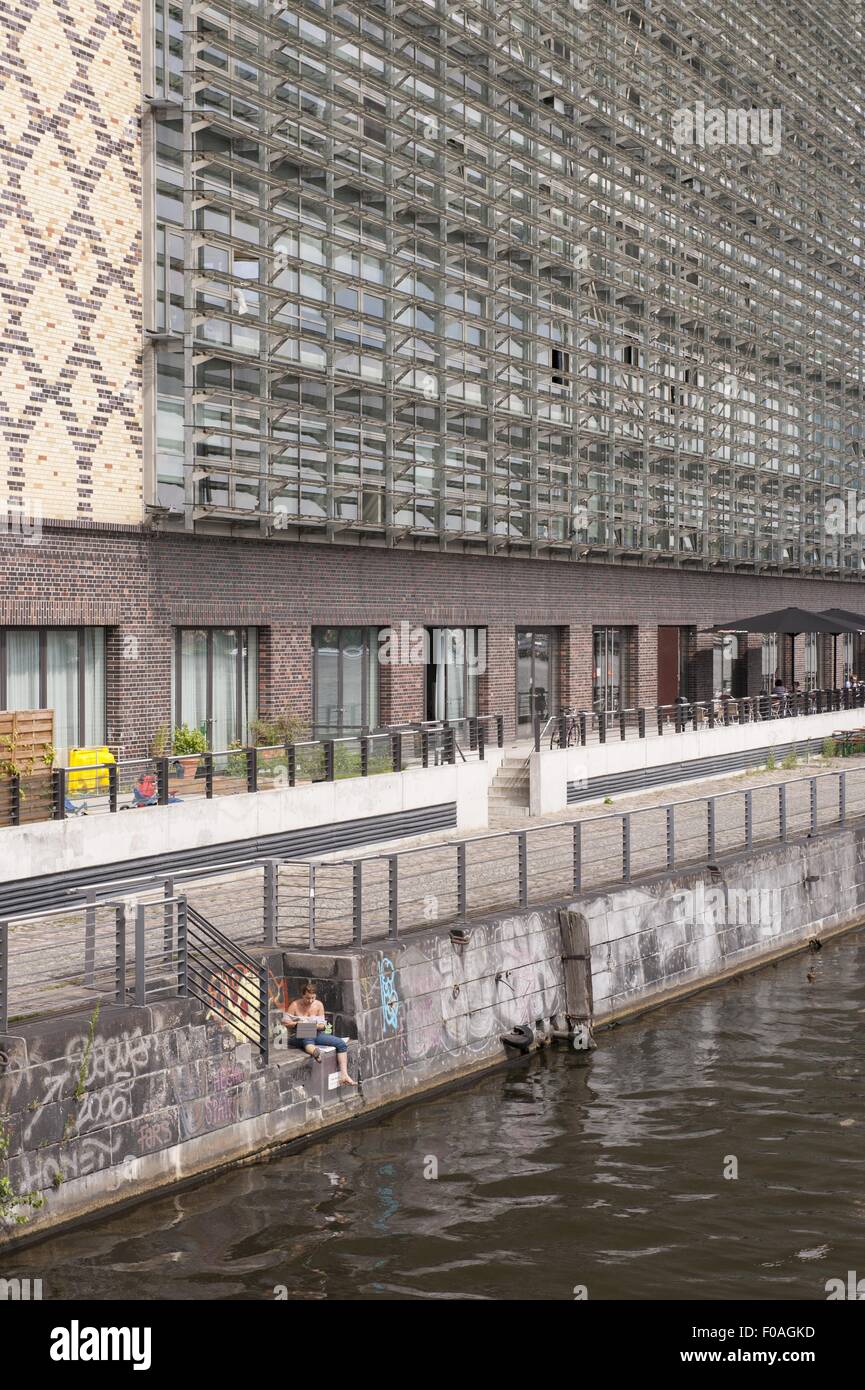 Exterior of Universal Music Speicher in Berlin, Germany Stock Photo - Alamy