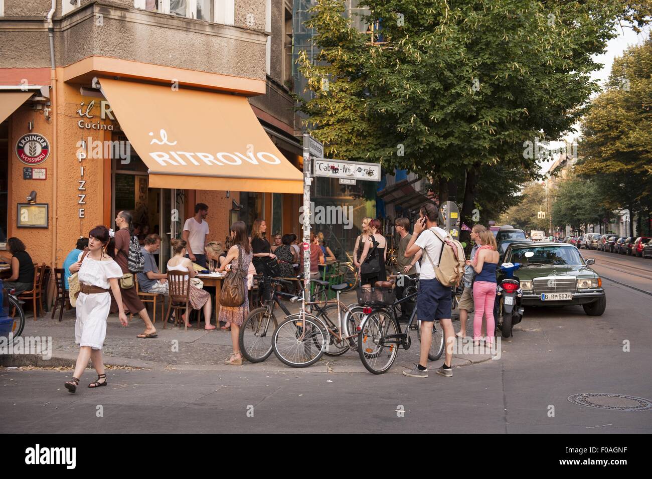 Berlin walking cafe hi-res stock photography and images - Alamy
