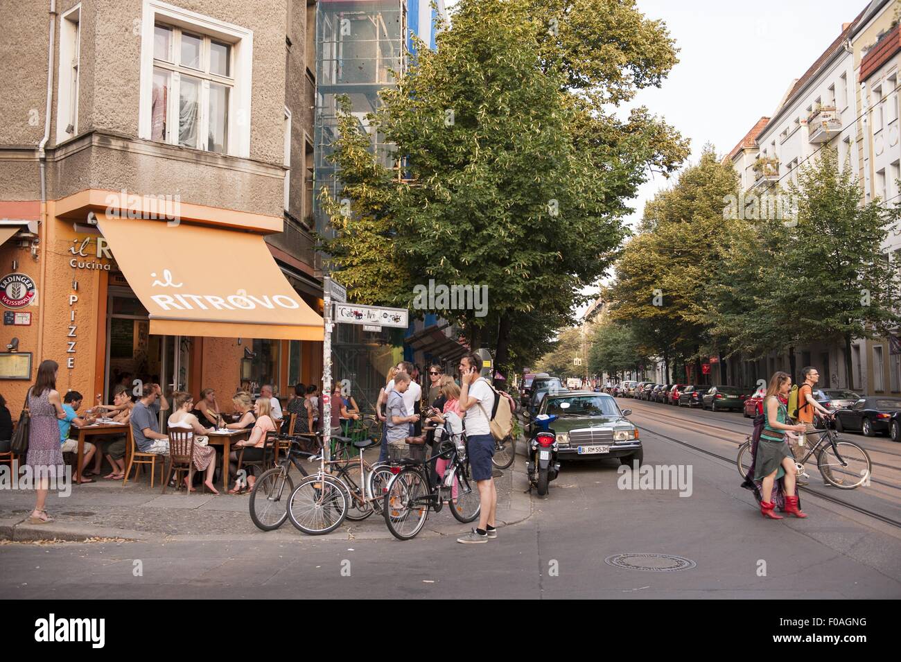 Berlin walking cafe hi-res stock photography and images - Alamy
