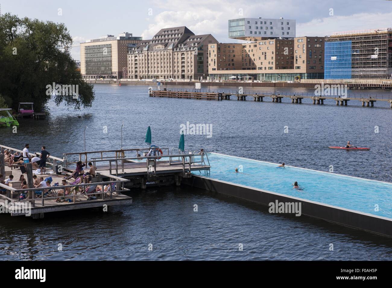 Spree River Berlin Bathing Ship High Resolution Stock Photography and ...