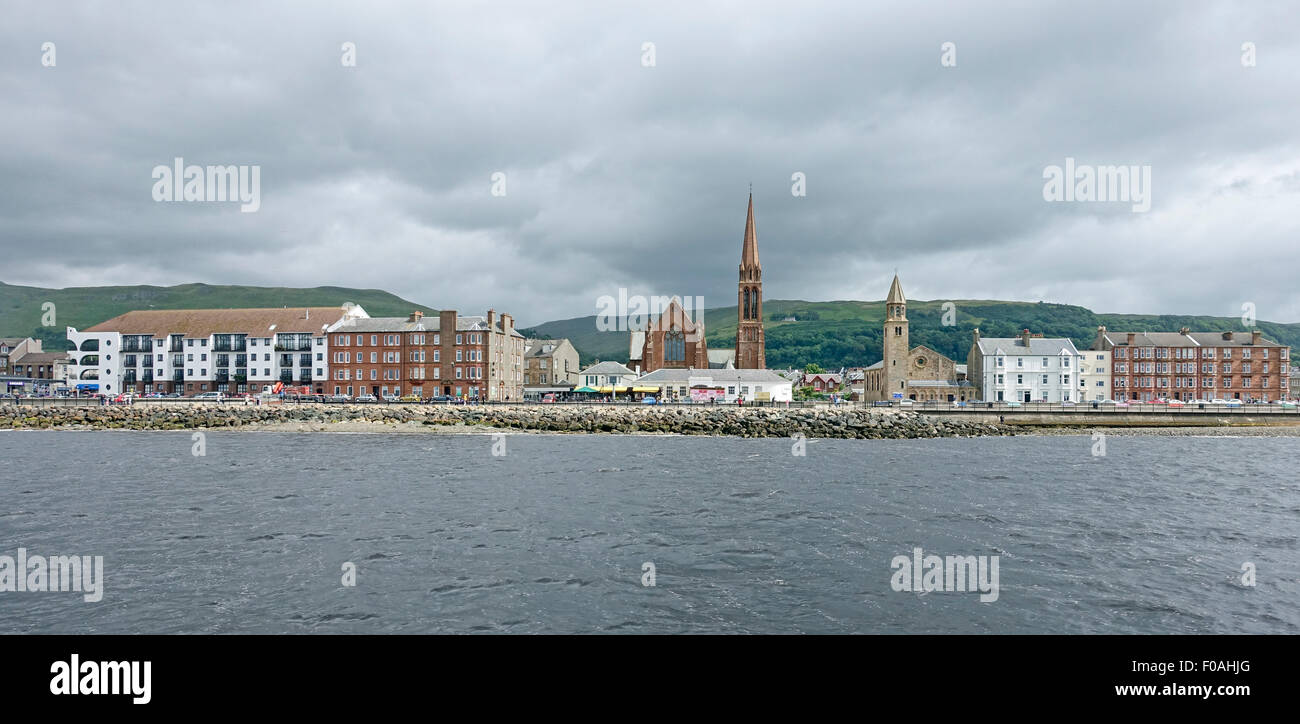 Seaside view of Largs North Ayrshire Scotland south of pier Stock Photo ...