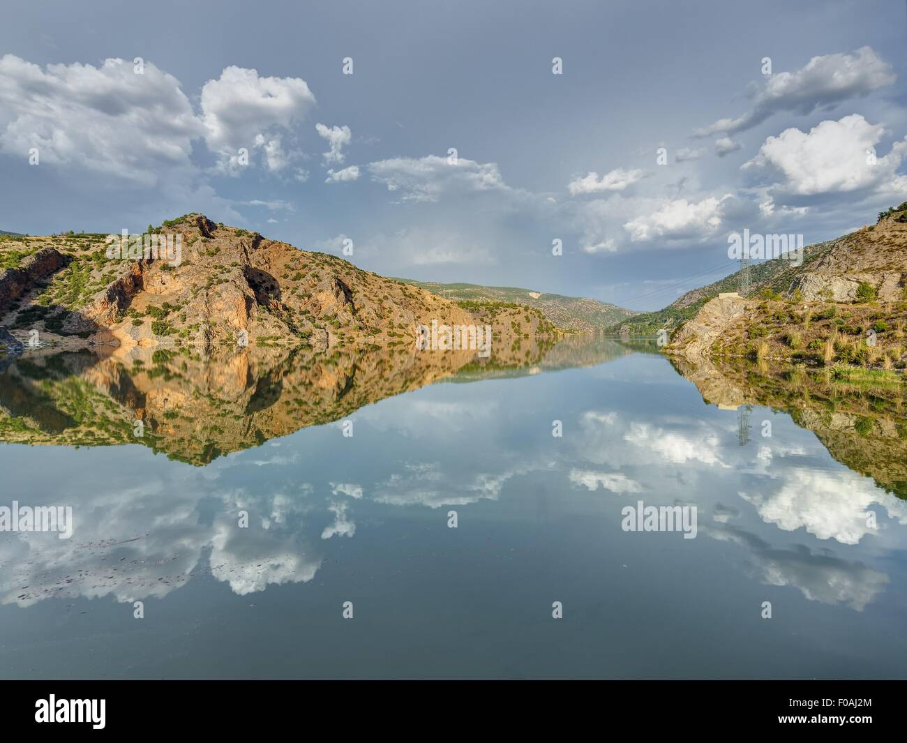 View of Buyuk Menderes river in Tripoli, Aegean, Turkey Stock Photo - Alamy