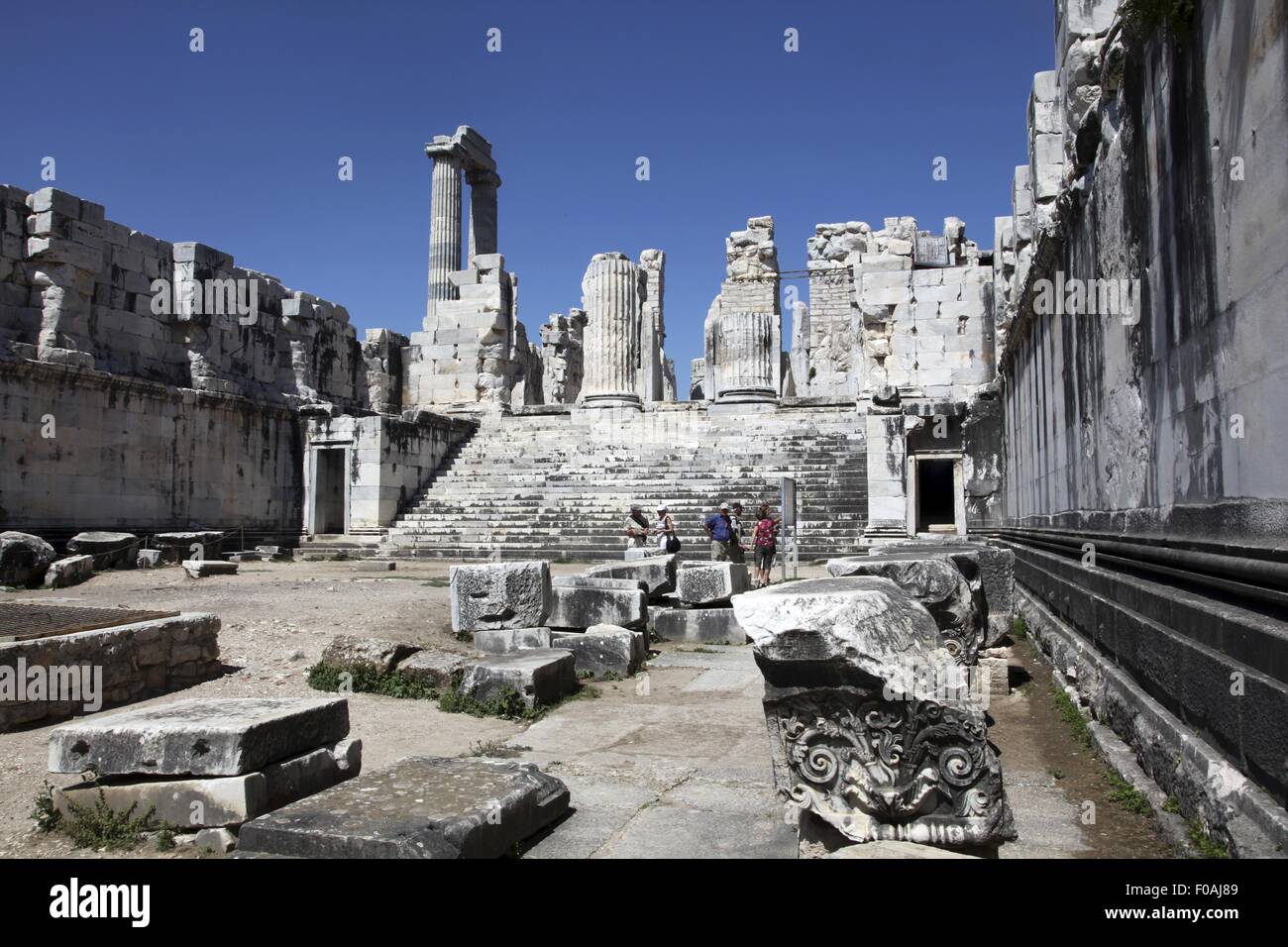 View of Apollo temple in Didyma, Turkey Stock Photo - Alamy