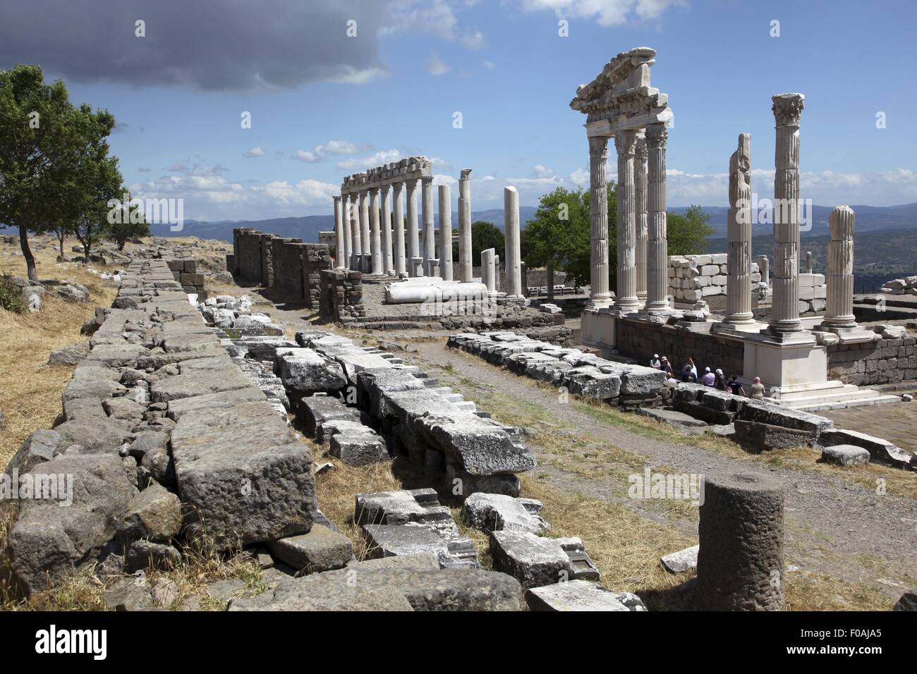 Ancient ruins of Bergama in Izmir, Aegean, Turkey Stock Photo - Alamy