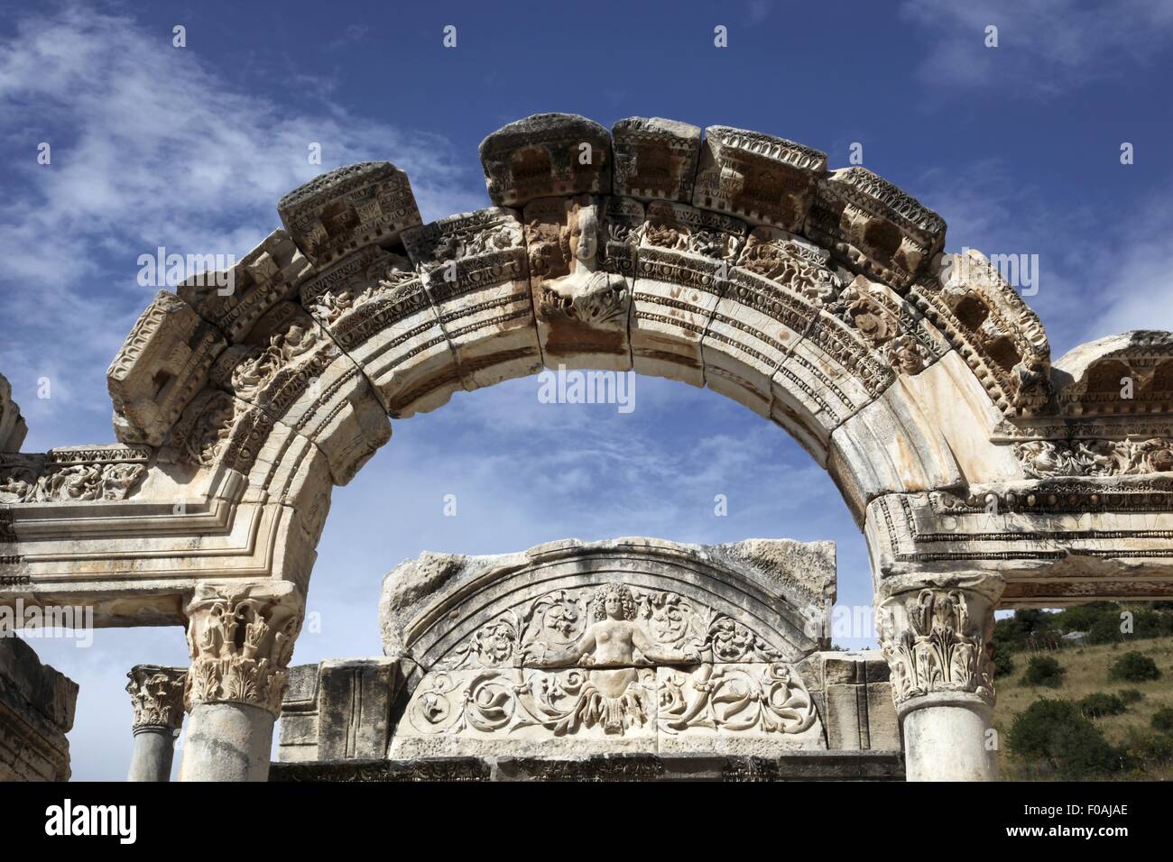 View of archway of ruins Ephesus, Aegean, Turkey Stock Photo - Alamy