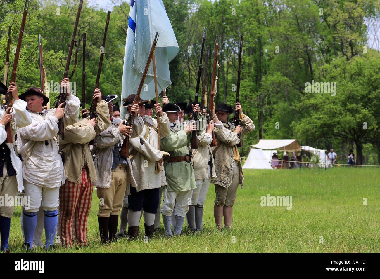 American war of independence re enactment hi-res stock photography and ...