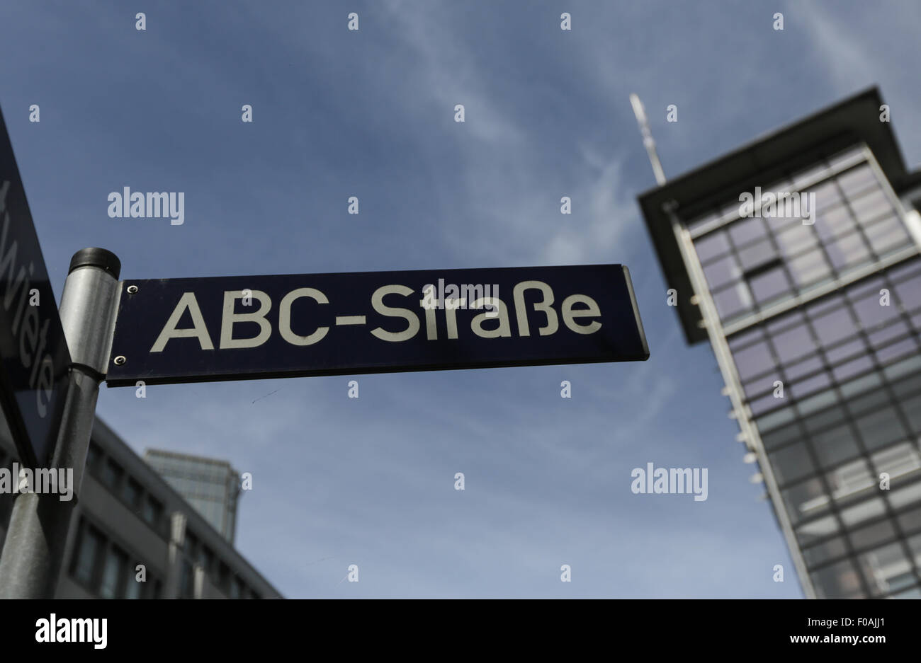 Abc strasse hi-res stock photography and images - Alamy