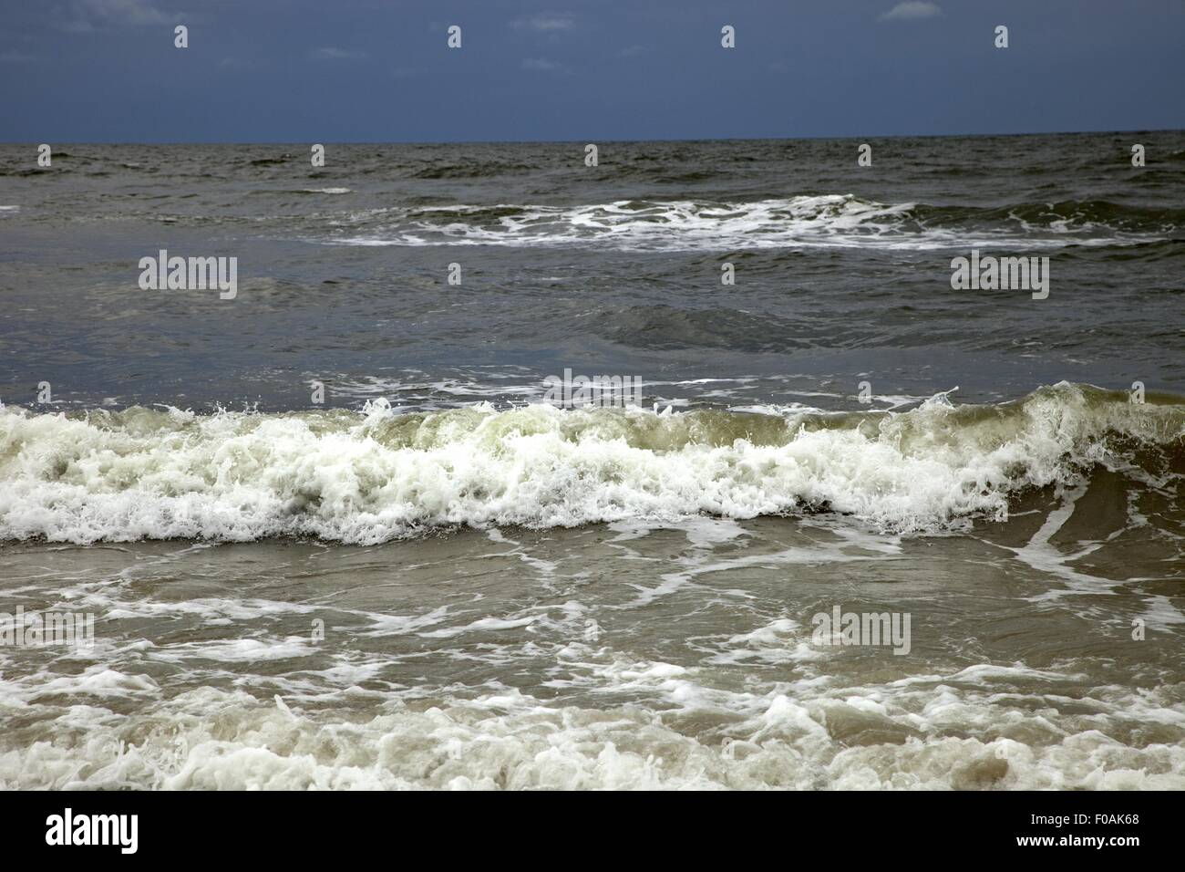 Waves on Fano beach, Denmark Stock Photo - Alamy