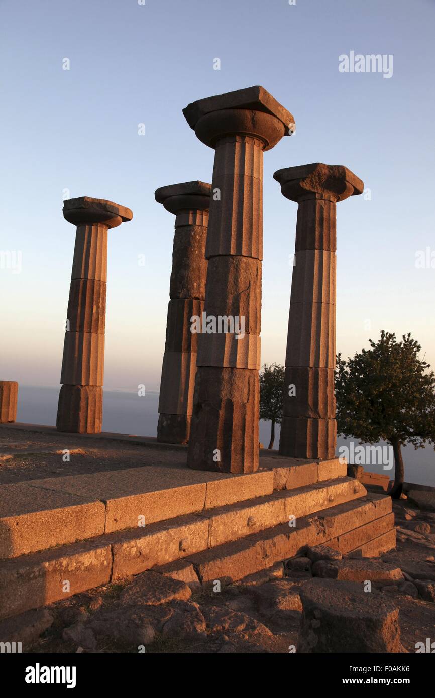Athena temple in assos antique hi-res stock photography and images - Alamy