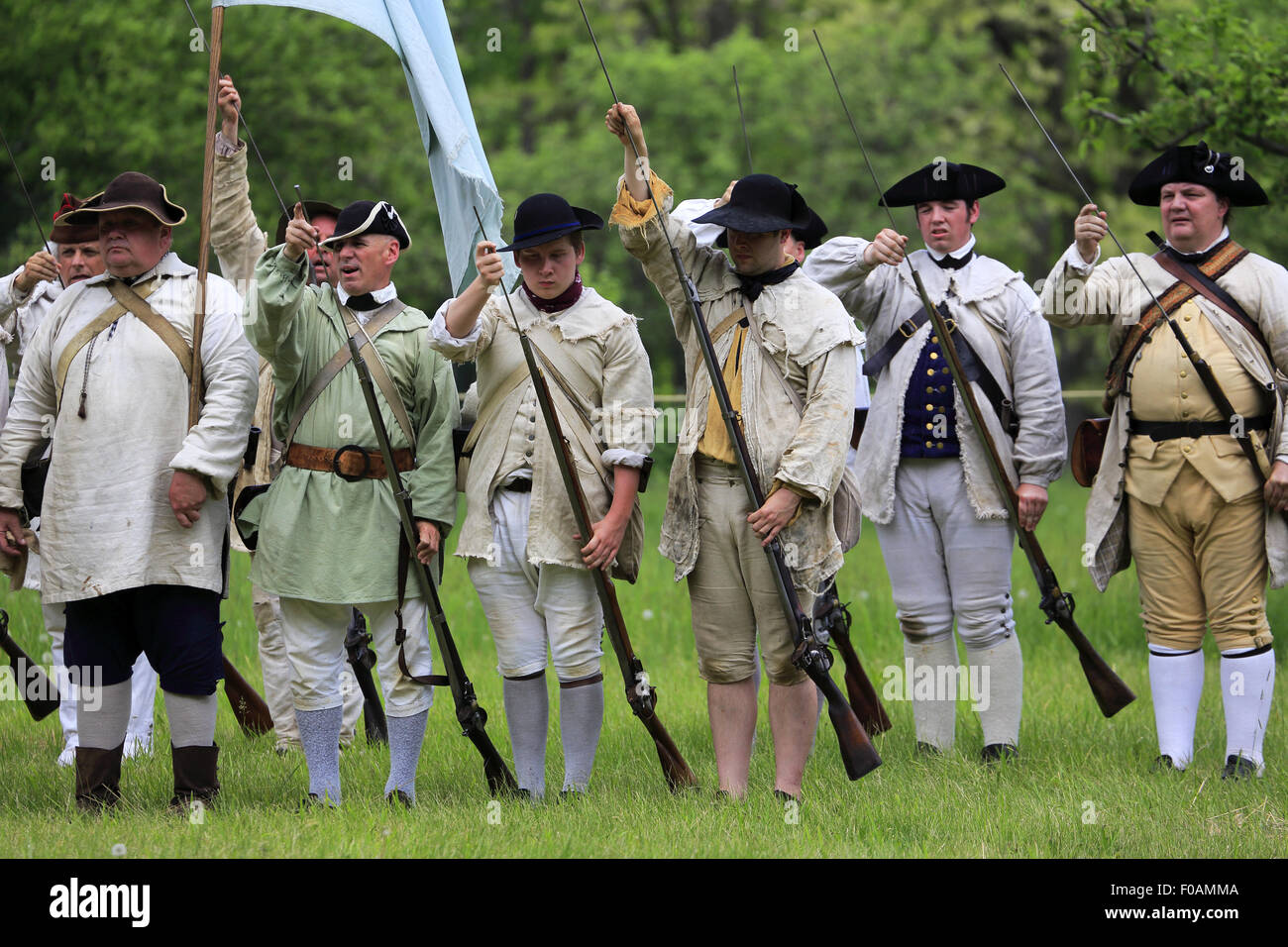 Revolutionary War reenactment at Jockey Hollow in Morristown National ...