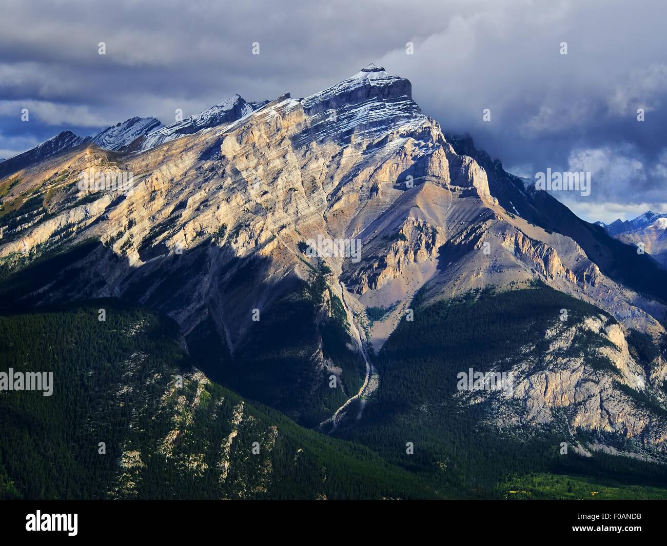 View of Mount Norquay in Banff National Park, Alberta, Canada Stock ...