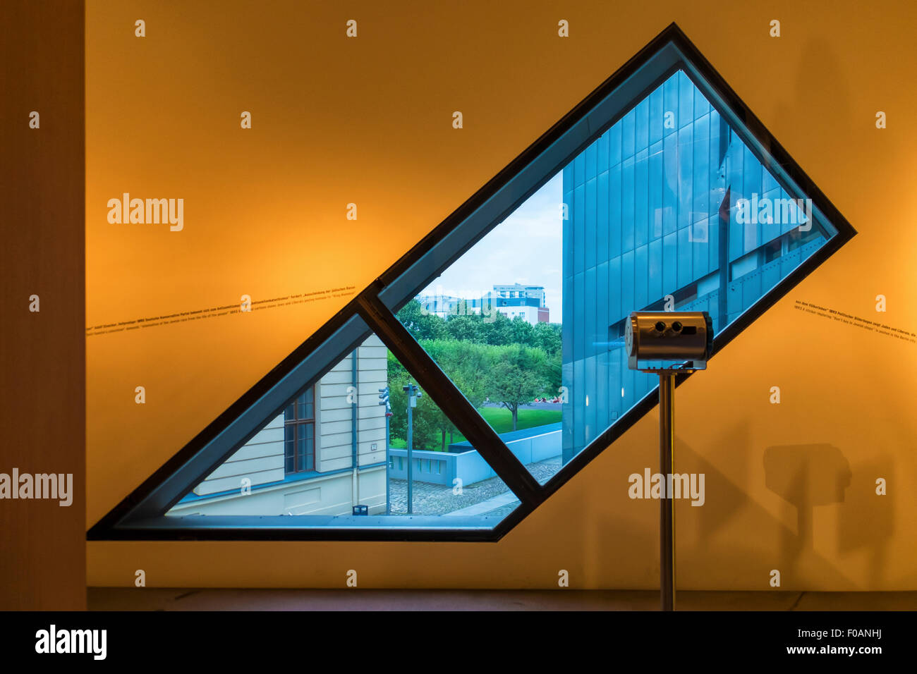 Berlin Jewish Museum Jüdisches Museum interior - unusual angular window ...