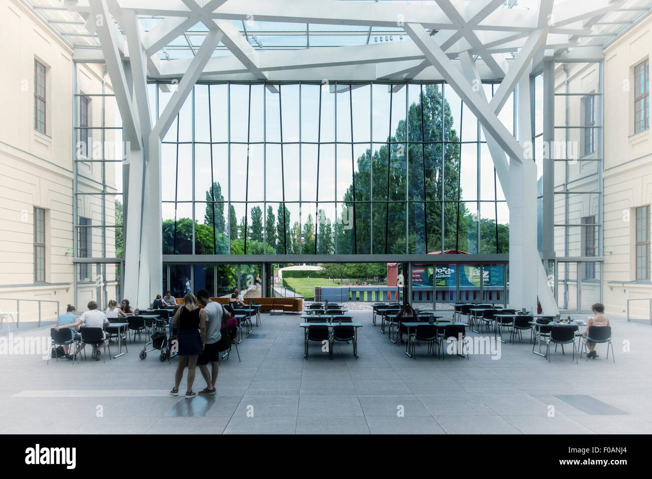 Berlin Jewish Museum Jüdisches Museum Glass courtyard Stock Photo - Alamy