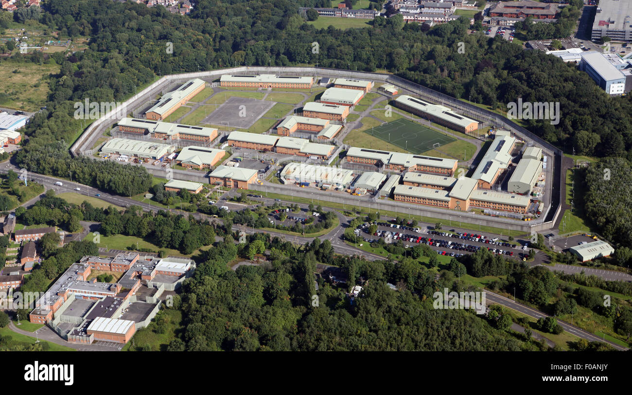 aerial view of HM Prison Altcourse, Liverpool, UK Stock Photo - Alamy