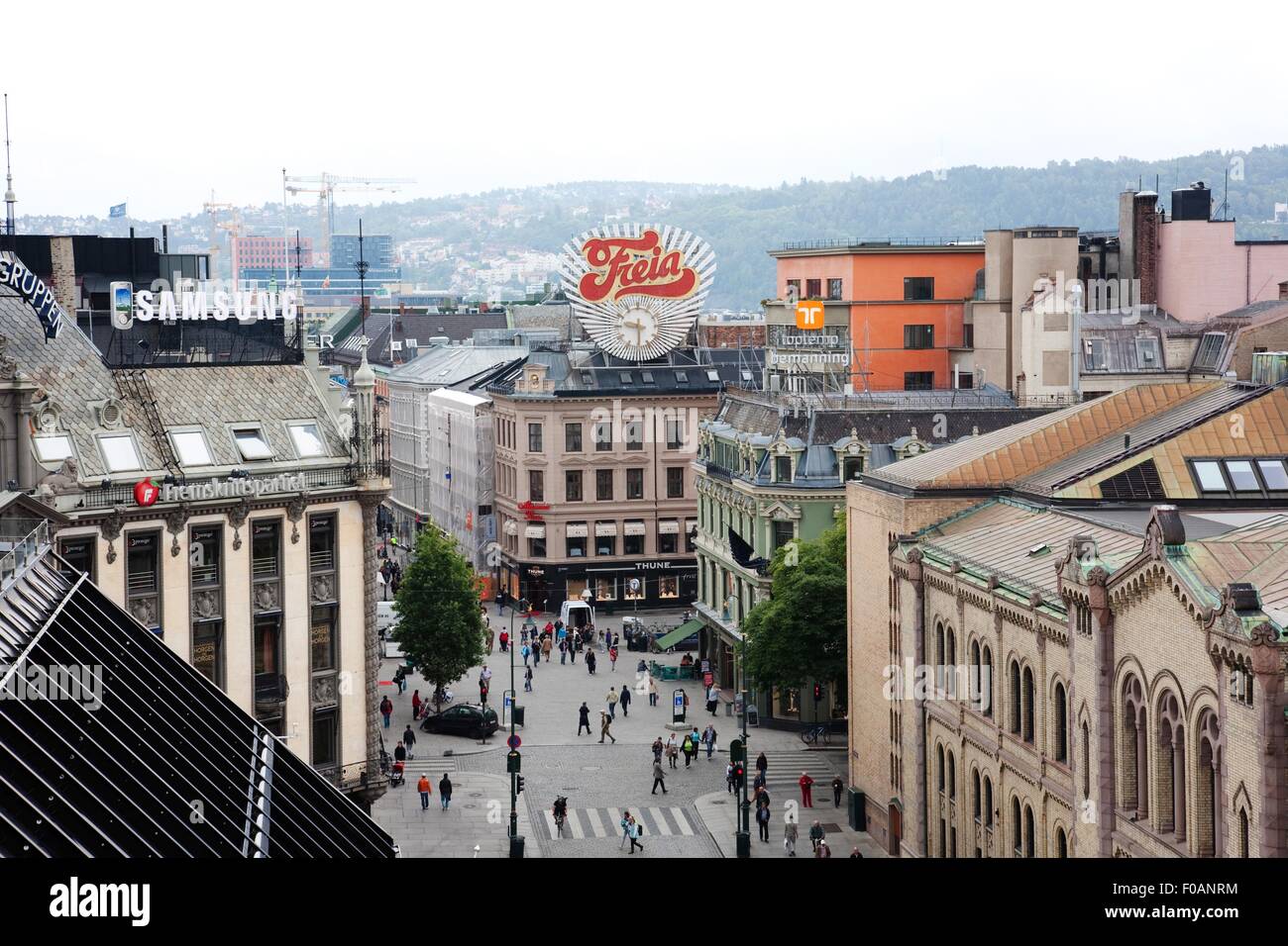 Karl johans gate street pedestrian hi-res stock photography and images ...